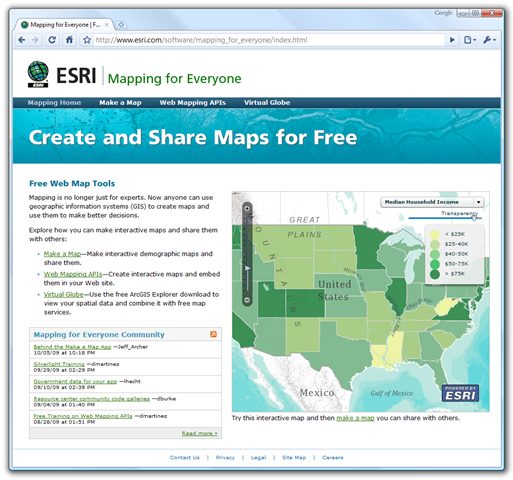 The Sandpit: ESRI launches Mapping For Everyone website